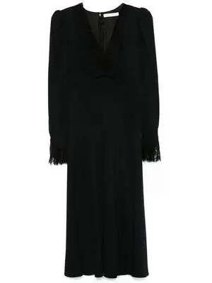 Alessandra Rich V-neck Midi Dress