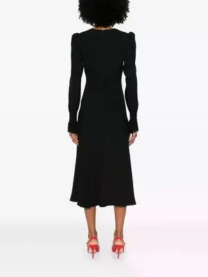 Alessandra Rich V-neck Midi Dress
