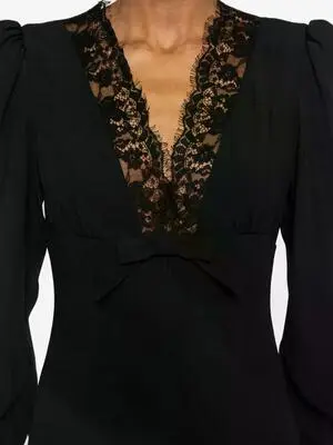 Alessandra Rich V-neck Midi Dress