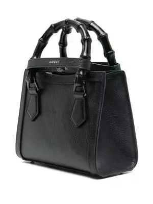Gucci Mini Diana Leather Tote - Black