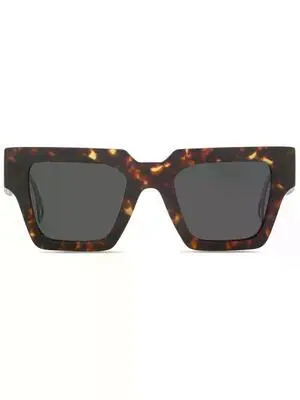 Versace Logo Cut-out Detailing Sunglasses