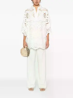 Zimmermann Floral-embroidered Blouse