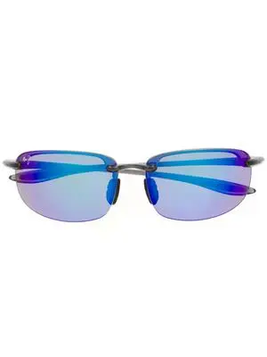 Maui Jim Oval Frame Sunglasses - Black