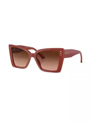 JIMMY CHOO Rectangle-frame Sunglasses