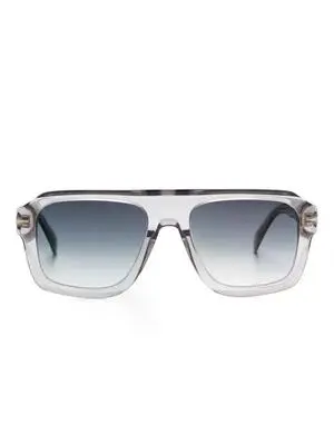 DB EYEWEAR BY DAVID BECKHAM Pilot Frame Sunglasses Grey