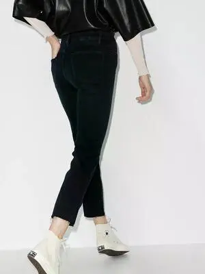 FRAME Cropped Straight-leg Jeans