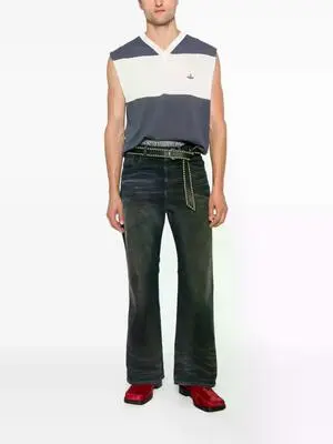VIVIENNE WESTWOOD V-neck Striped Vest