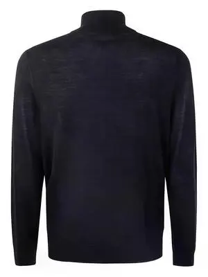 Paul Smith High-neck Half-zip Sweater - Black