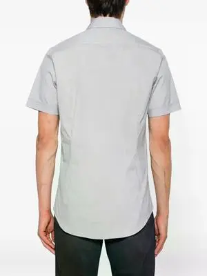VIVIENNE WESTWOOD Orb-embroidered Short-sleeve Shirt - Grey