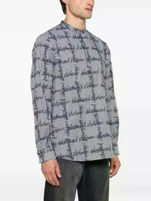 VIVIENNE WESTWOOD Logo-checked Shirt - Black