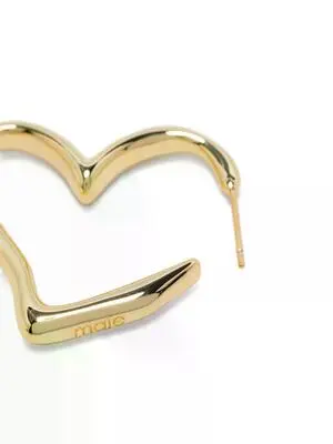 Maje Heart-shaped Hoop Earrings