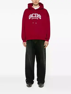 Gcds Logo-embroidered Hoodie