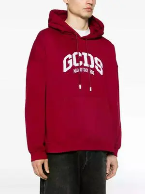 Gcds Logo-embroidered Hoodie