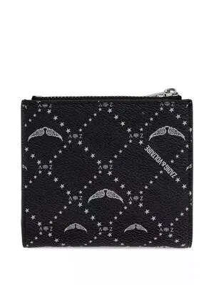 Zadig&Voltaire Wings-plaque Zip-around Wallet - Black