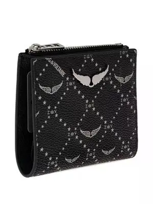 Zadig&Voltaire Wings-plaque Zip-around Wallet - Black