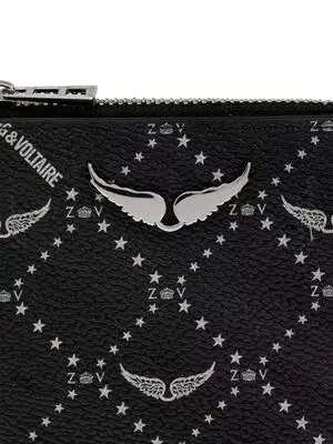 Zadig&Voltaire Wings-plaque Zip-around Wallet - Black