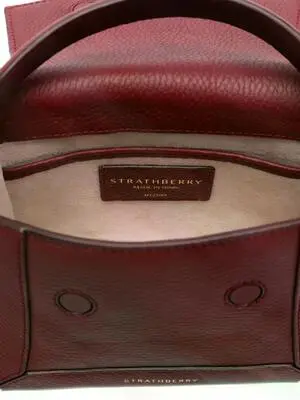 Strathberry Mosaic Leather Tote Bag - Red