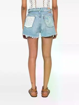 MC2 SAINT BARTH Frayed-hem Belted Shorts