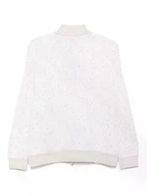 D.exterior Sequin-embellished Bomber Jacket