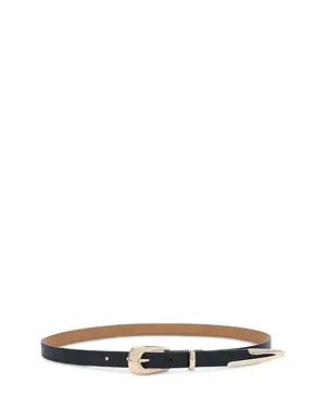 Ettika Leather Saddle Belt - Black