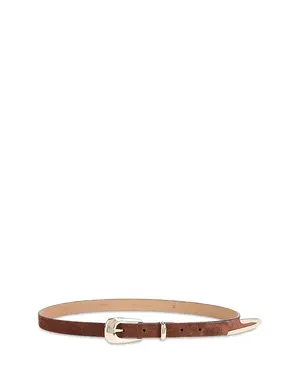 Ettika Leather Saddle Belt - Warm Truff