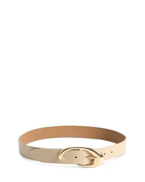Ettika Sculpted Flow Leather Belt - Ivory