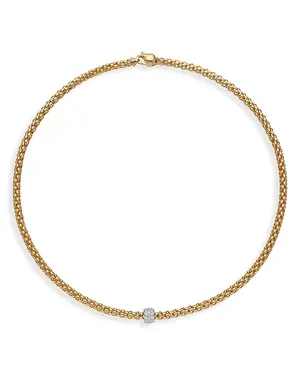 FOPE 18k Yellow Diamond Necklace - Gold