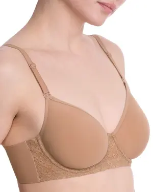 Natori Harmony Smooth Back Underwire Spacer T-shirt Bra - Buff