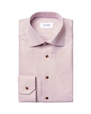 Eton Classic Fit Textured Solid Shirt