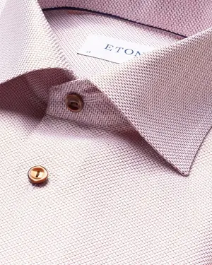 Eton Classic Fit Textured Solid Shirt