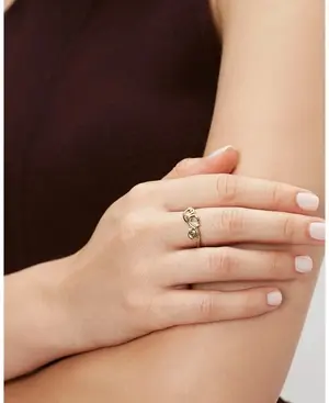 Bea Bongiasca 9k Yellow And Diamond Ring