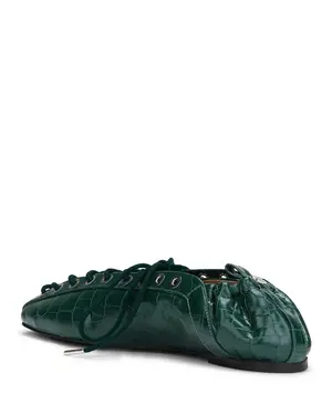 GANNI Lace Up Loafers