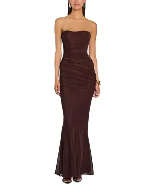 Retrofete Retrofete Isadore Maxi Dress Walnut