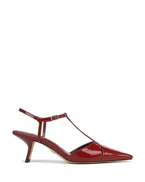 Sam Edelman Briella Pointed Pumps - Deep Scarlet