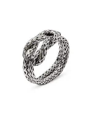 John Hardy Sterling Love Knot Weave Ring