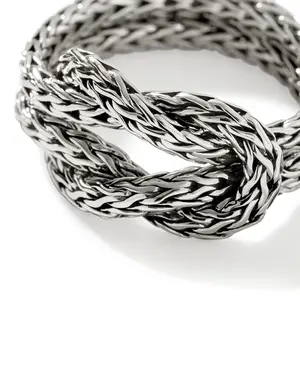John Hardy Sterling Love Knot Weave Ring