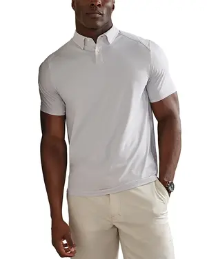 RHONE Slim Fit Textured Commuter Polo Shirt