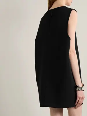 Khaite Nyona Oversized Crepe Mini Dress