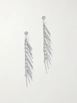 JIL SANDER Tone Dangle Earrings - Silver