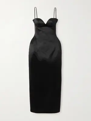 Magda Butrym Satin Midi Dress