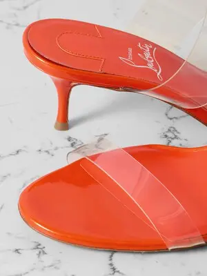 CHRISTIAN LOUBOUTIN Just Nothing' 55 Pvc Mules - Orange