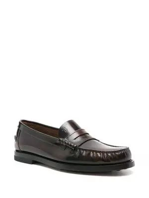 TOD'S Brushed-leather Loafers