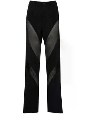 MUGLER Silk-panelled Trousers