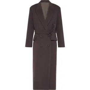 Brunello Cucinelli Handcrafted Virgin Wool And Cashmere Coat