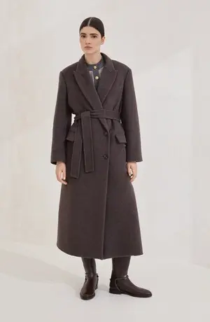 Brunello Cucinelli Handcrafted Virgin Wool And Cashmere Coat