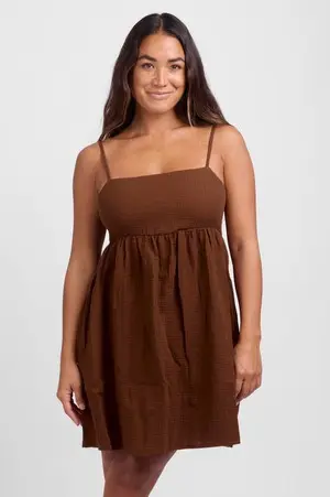 JOLYN Amy Babydoll Dress - Coconut