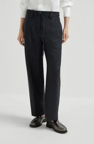 Brunello Cucinelli Straight Crop Trousers