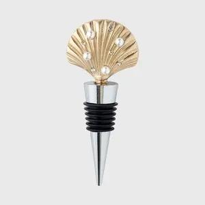 JOANNA BUCHANAN Wine Stopper Gold Shell