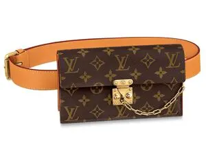 LOUIS VUITTON S Lock Belt Pouch Monogram Mm - Brown