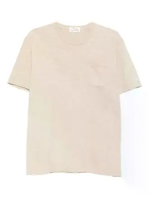 MC2 SAINT BARTH Pocket Cotton T-shirt - Neutrals